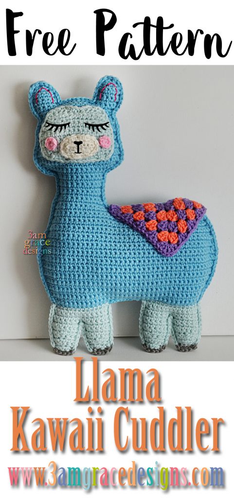 Llama Kawaii Cuddler™ - Free Crochet Pattern | 3amgracedesigns
