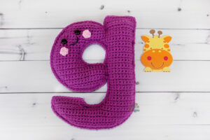 Lower Case Letter g Crochet Pattern - Kawaii Cuddler® - 3amgracedesigns