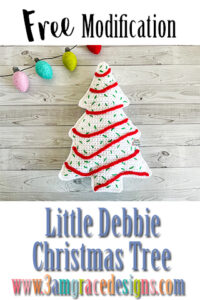 Little Debbie Christmas Tree Free Modification - 3amgracedesigns