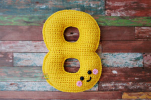 Number 8 Eight Kawaii Cuddler® - Crochet Pattern - 3amgracedesigns