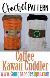 Coffee Crochet Pattern Kawaii Cuddler™ - 3amgracedesigns